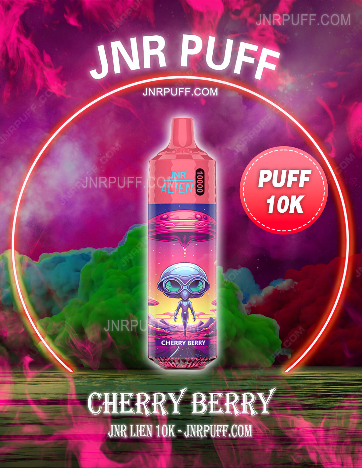 JNR ALIEN 10000 Puff 10k – Cherry Berry | puff jnr grossiste