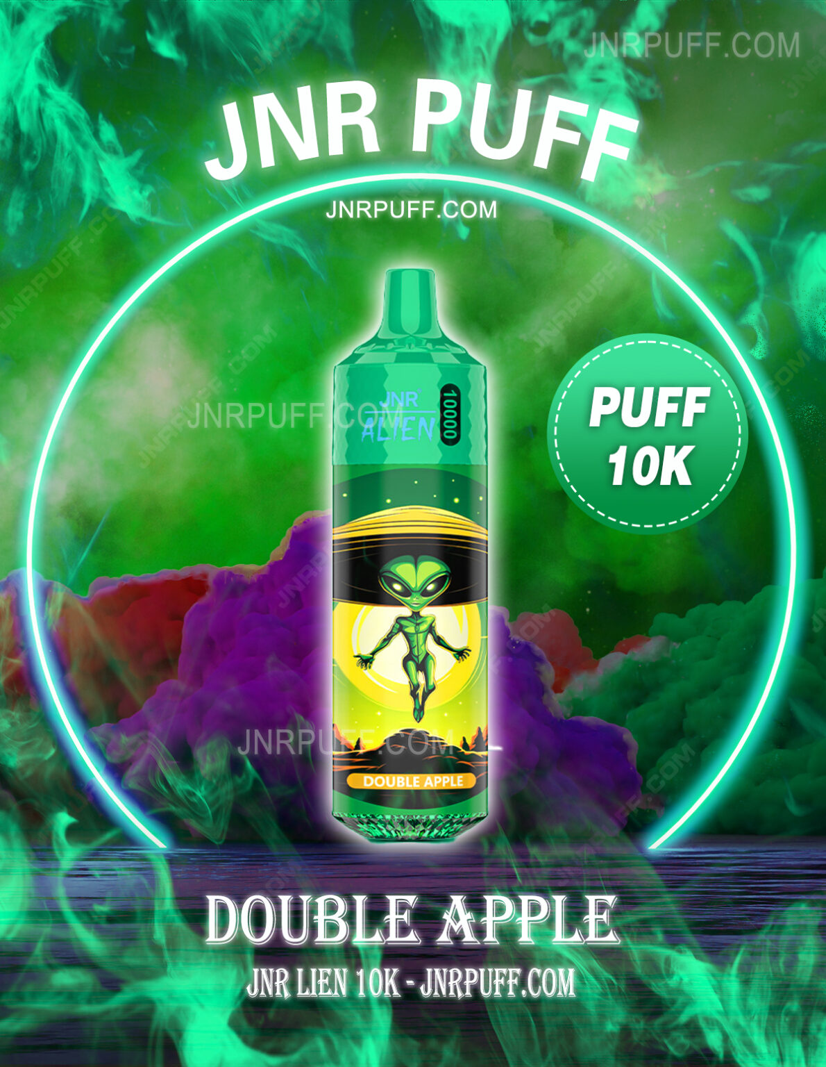 JNR ALIEN 10000 Puff 10k – Double Apple | jnr puff pas cher