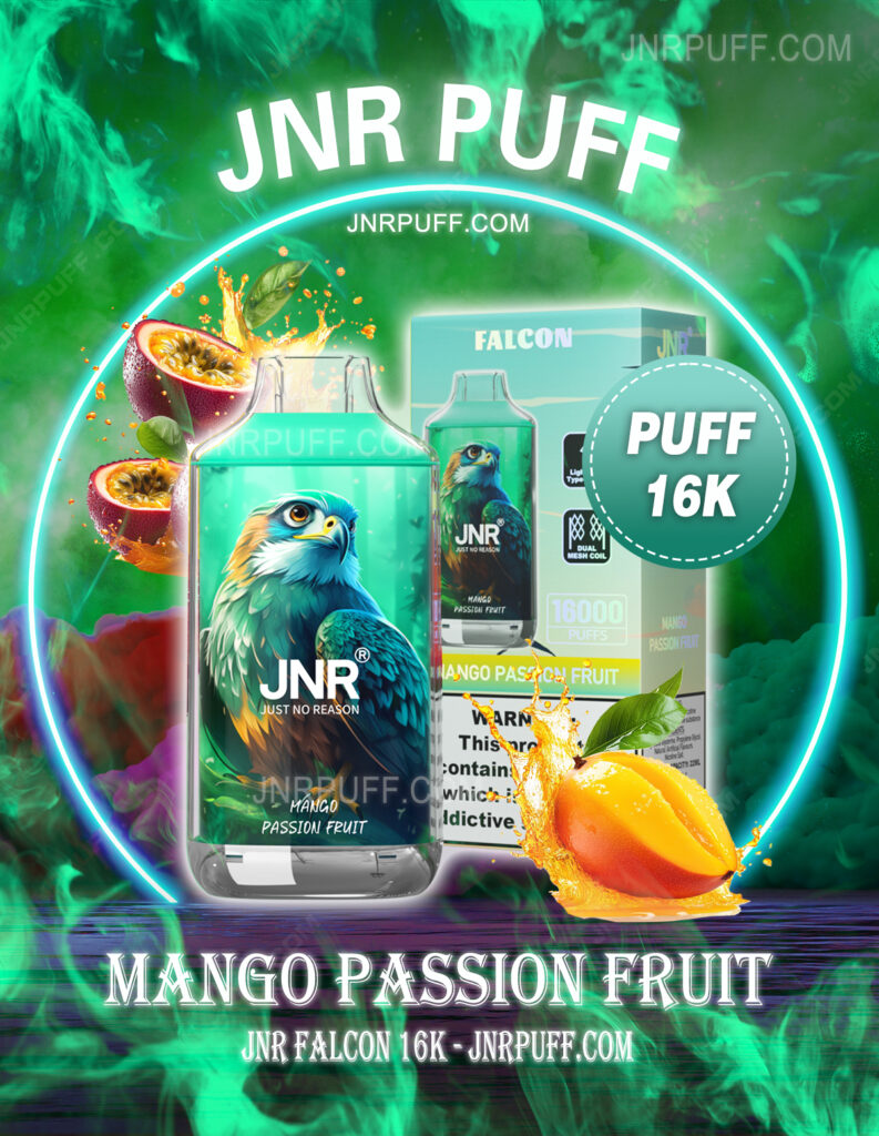 JNR Falcon 16k Puff 16000 – Mango Passion Fruit | Puff Falcon Grossiste