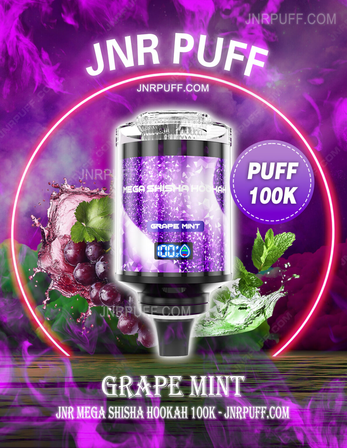 JNR Mega SHISHA Hookah 100k Puff | jnr puff 100k | jnr site