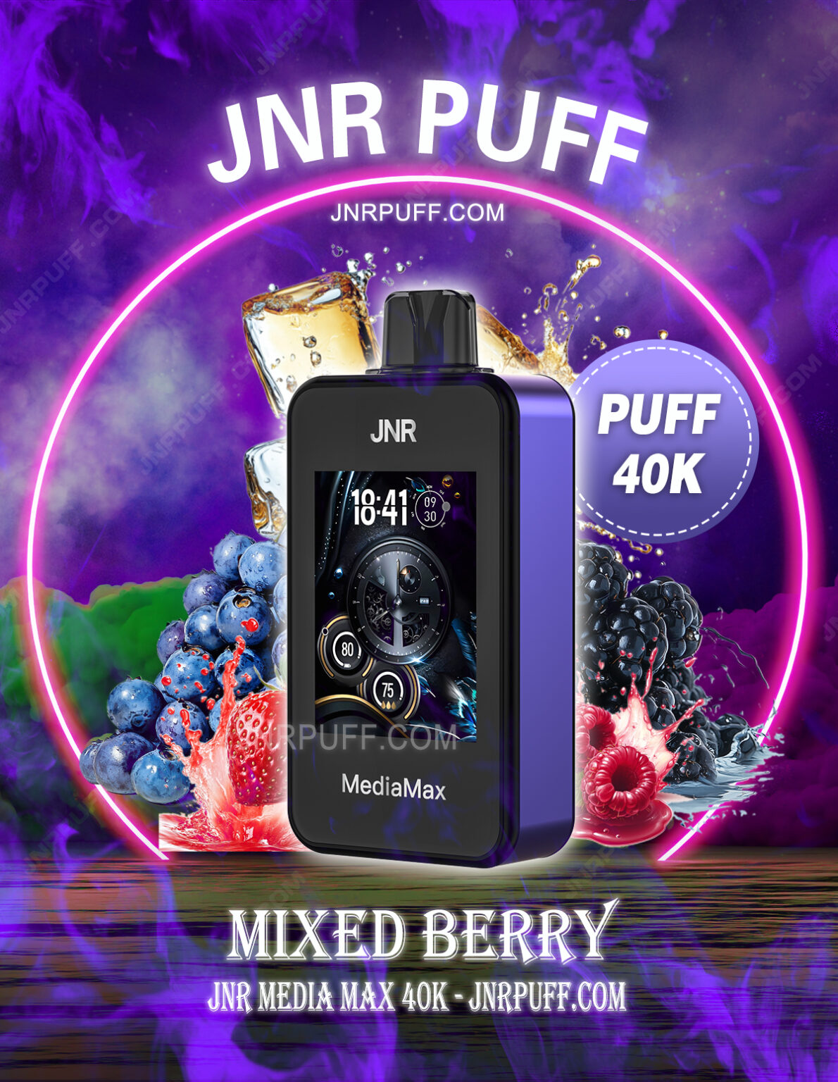 JNR Media Max 40k Puff - Mixed Berry | Manufacture d’origine