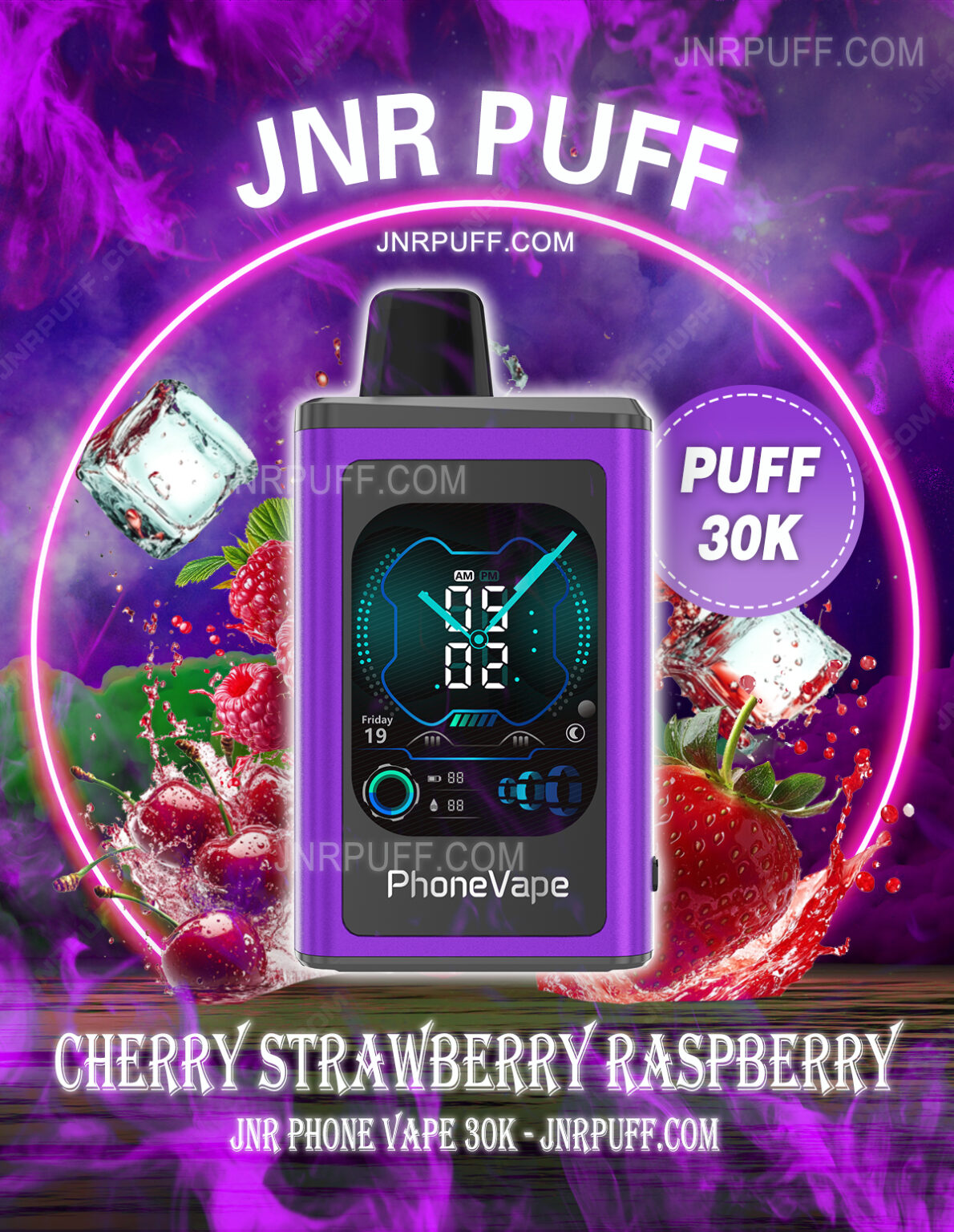 JNR Phone Vape 30k Puffs 30000 - Cereza Fresa Frambuesa | Jnr Puff