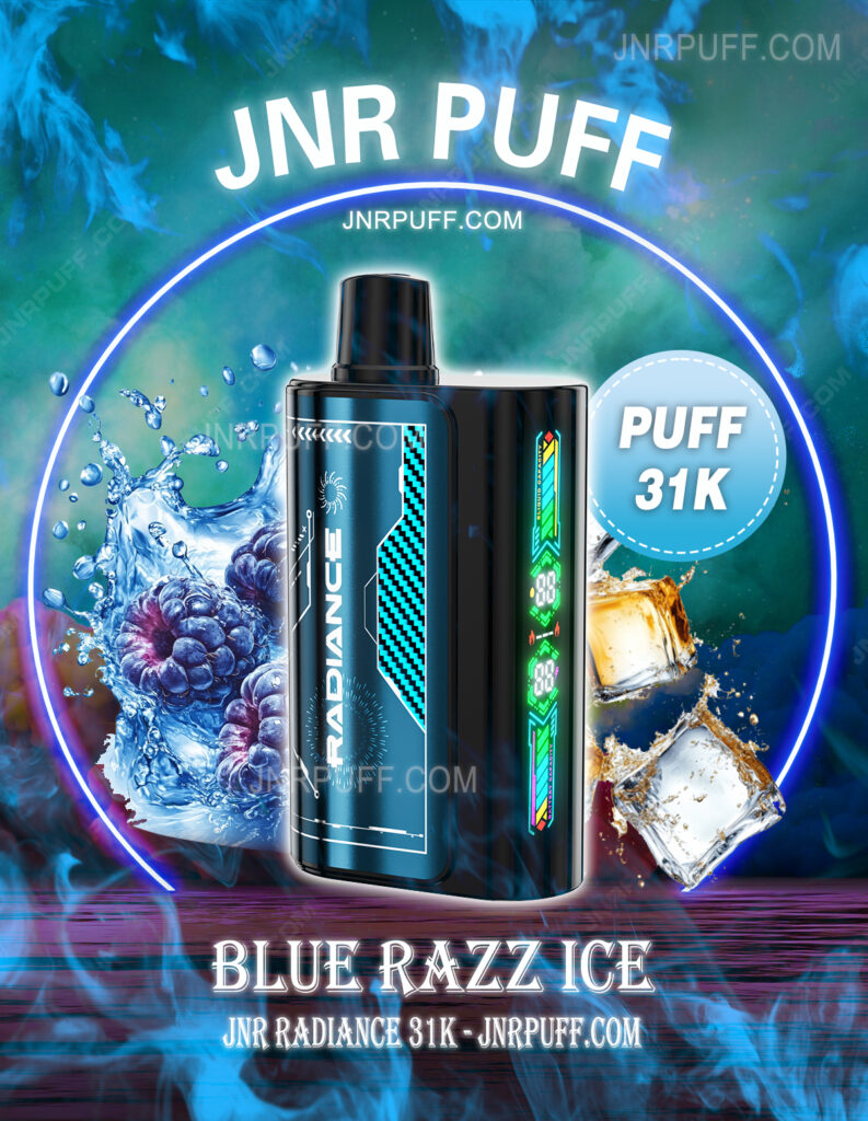 JNR Radiance 31000 Puff 31k - Blue Razz Ice | 28ml e-liquid