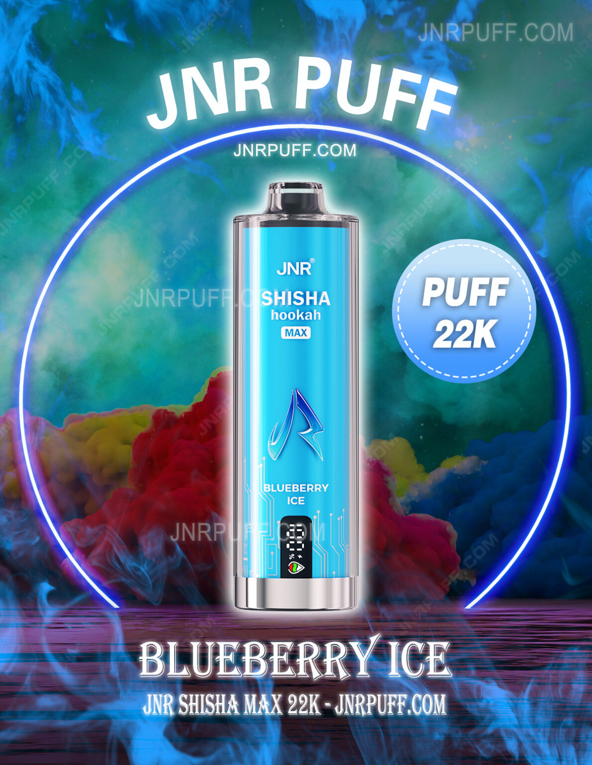JNR VAPE SHISHA MAX 22000 Puff - Blueberry Ice | Puff Pas Cher