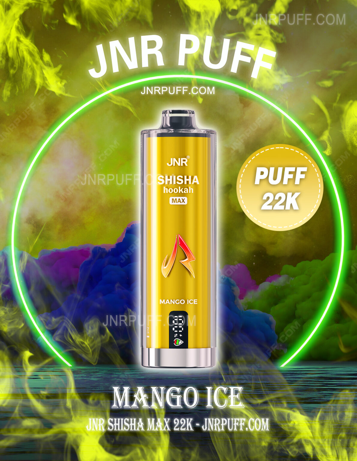 JNR VAPE SHISHA MAX 22000 Puff - MANGO ICE | 29ml e liquide