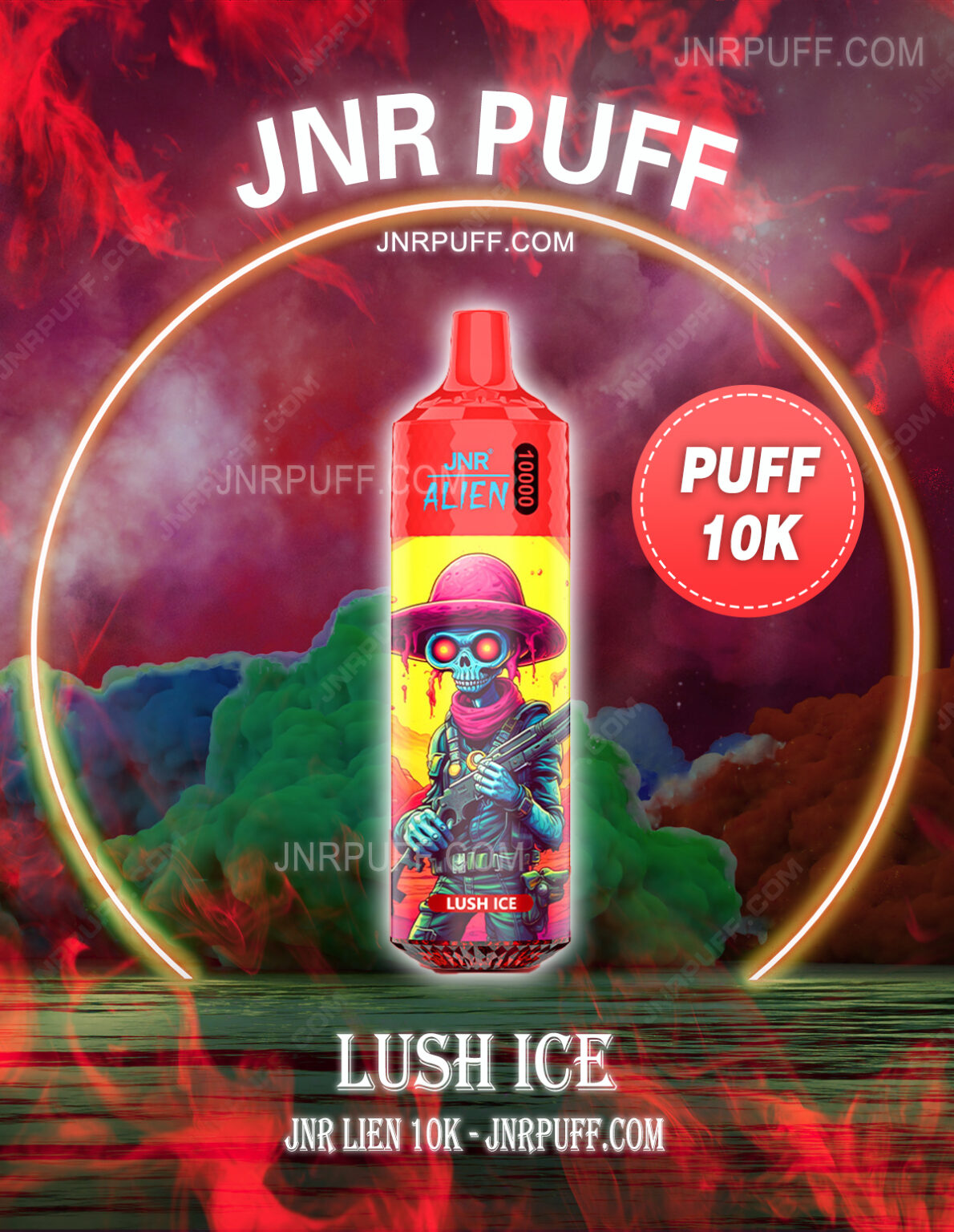 JNR ALIEN 10000 Puff 10k – Lush Ice | puff pas chere