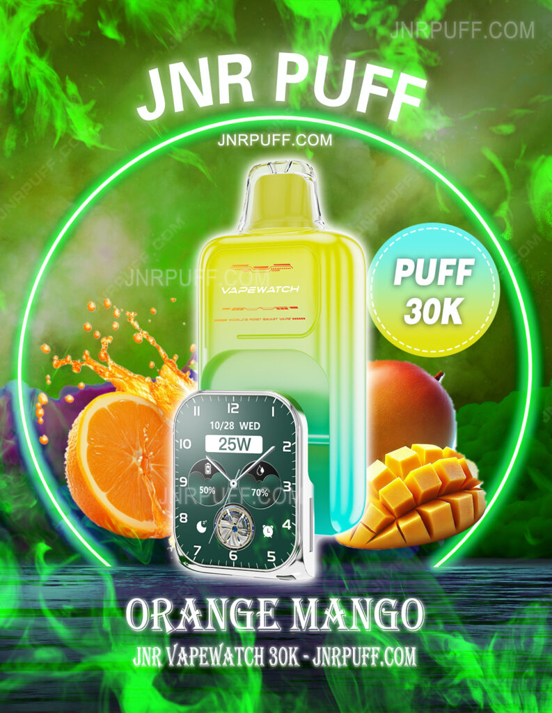 JNR Vape Watch 30k Puffs 30000 - Orange Mango | puff jnr prix cher