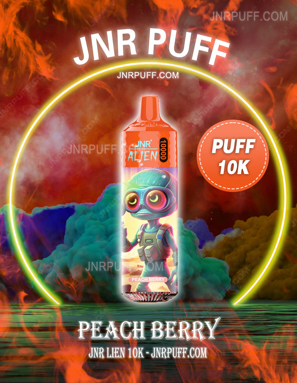 JNR ALIEN 10000 Puff 10k – Peach Berry | gout puff JNR Vape