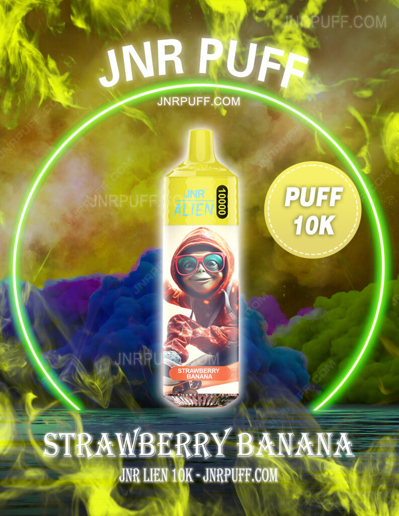 JNR ALIEN 10000 Puff 10k – Strawberry Banana | meilleurs gout puff