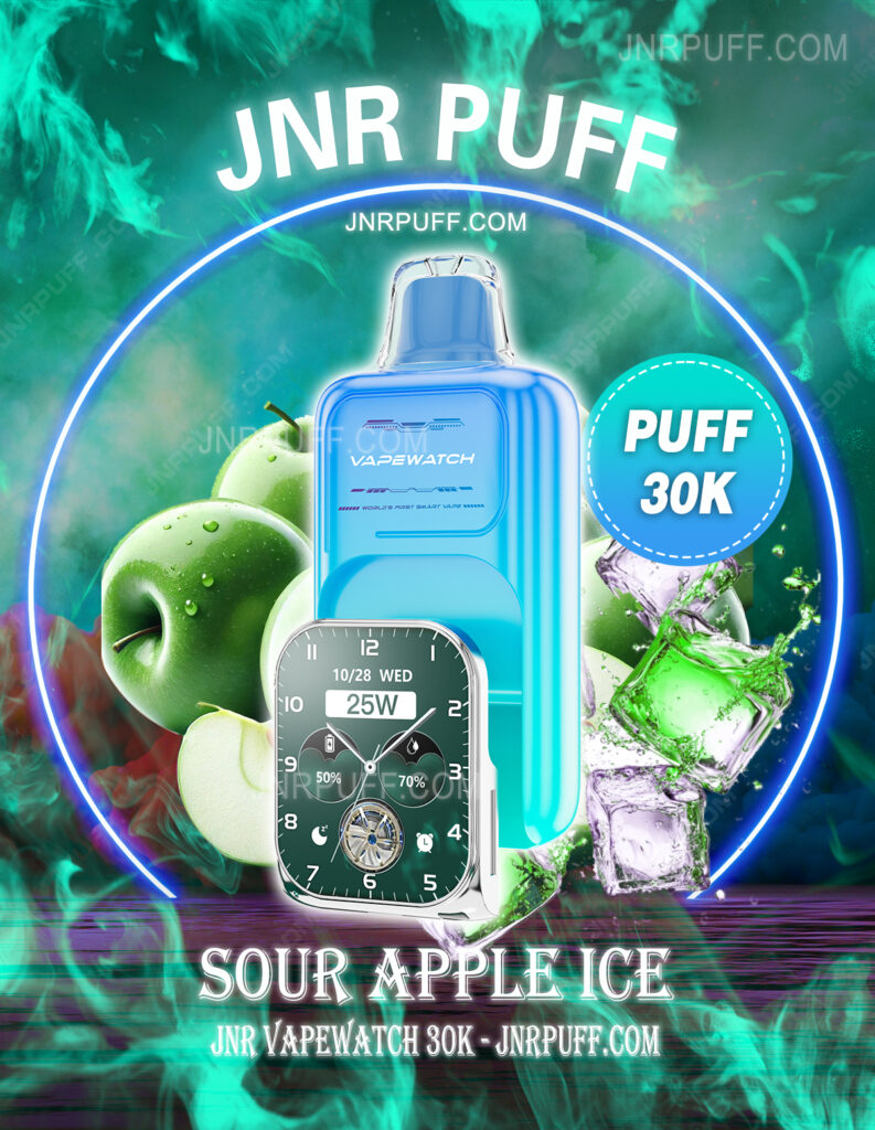 JNR Vape Watch 30k Puffs | Connectivité Bluetooth vapor multifonctionnel