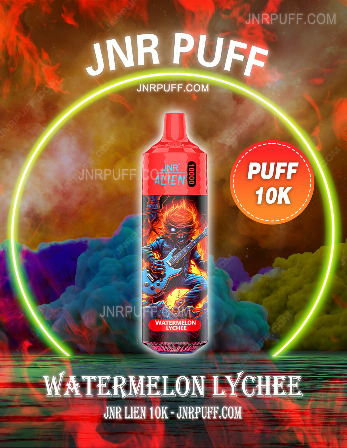 JNR ALIEN 10000 Puff 10k – Watermelon Lychee | puff pas cher