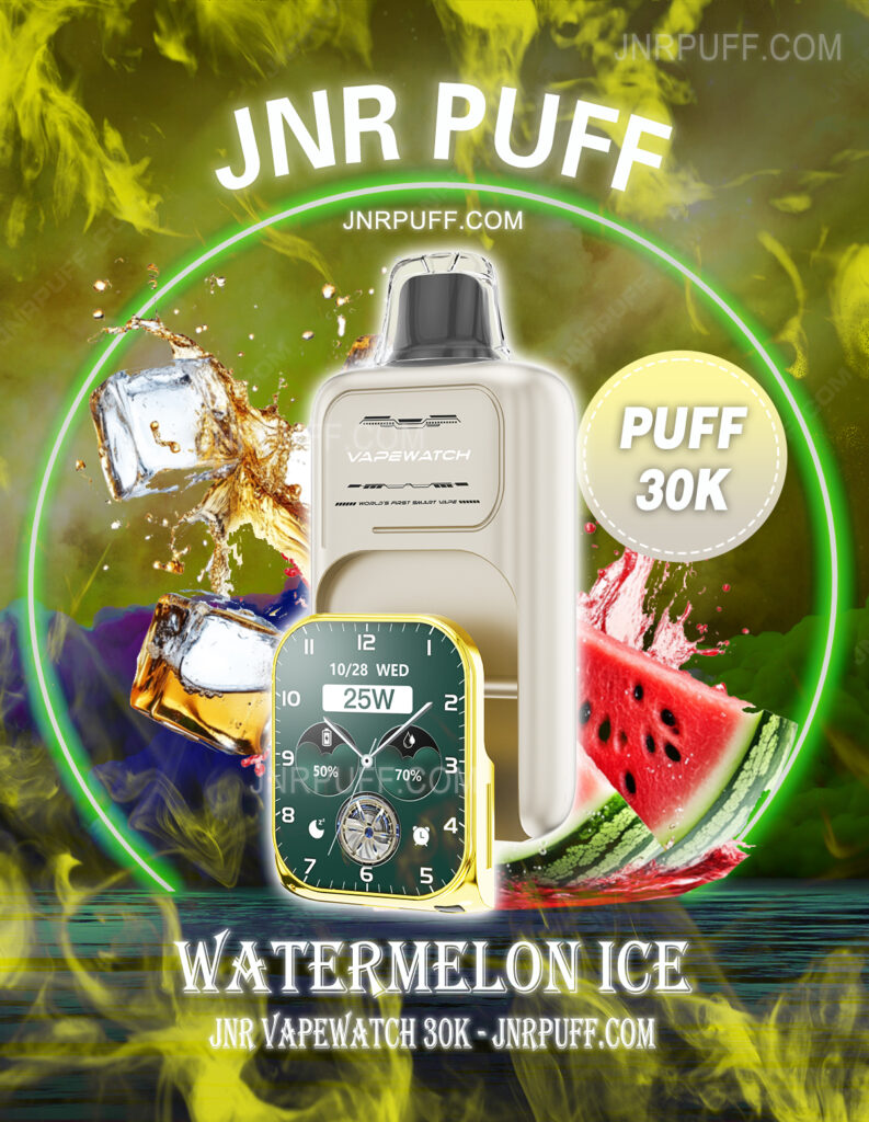 JNR Vape Watch 30k Puffs | Connectivité Bluetooth vapor multifonctionnel