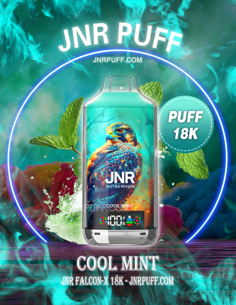 Puff JNR Falcon-X 18000 18k – Cool Mint | 24ml e liquide pas cher