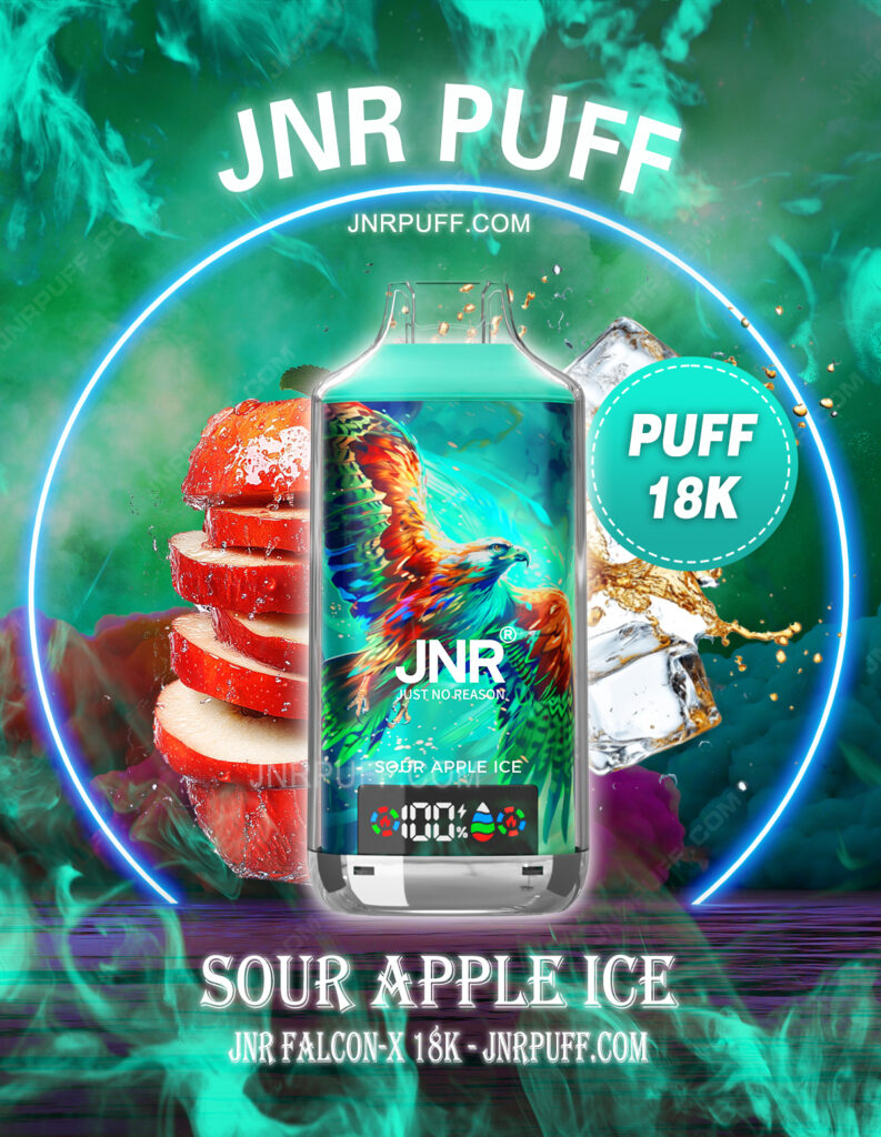 Puff JNR Falcon-X 18000 18k - Sour Apple Ice | Puff barato en pack