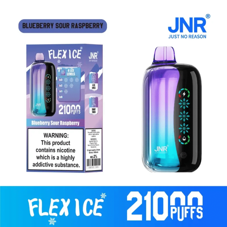 Frambuesa agria arándano - JNR FLEX ICE 21000 Puffs | 100% Genuine