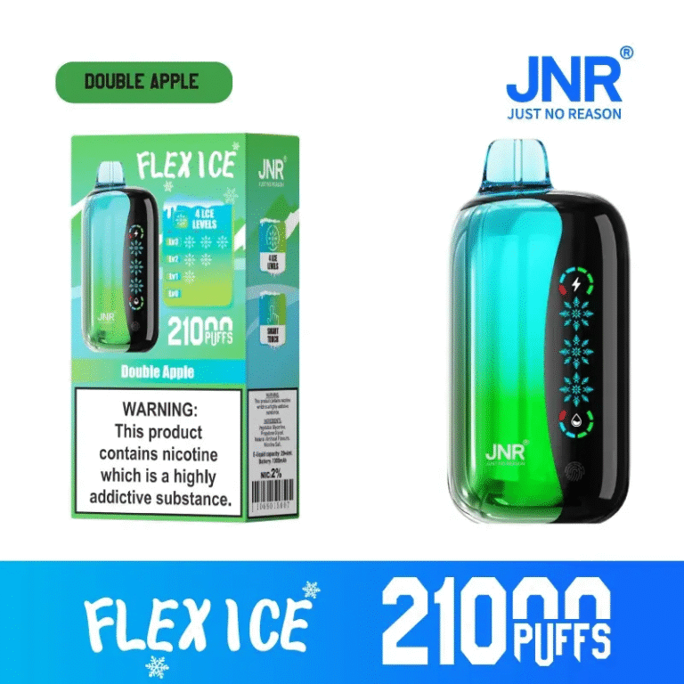 Double Apple - JNR FLEX ICE 21000 Puffs | Design Premium & Écran Tactile